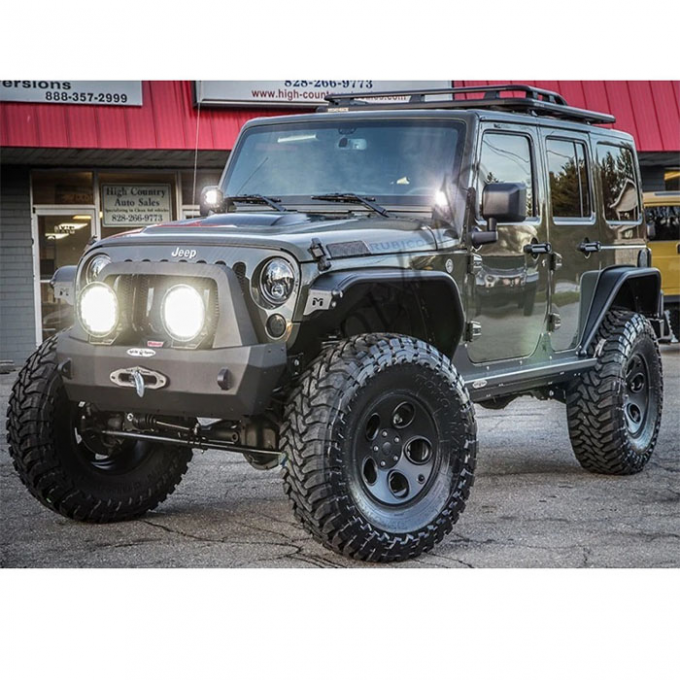 Overland Tube Off Road Fender Flares Aluminum Black Powder Coated For ...