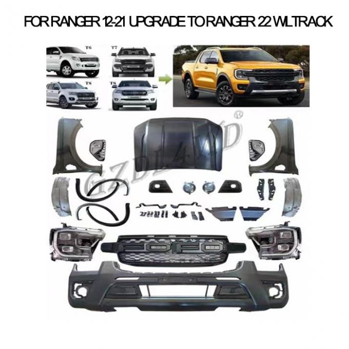 ABS Conversion Body Kit For Ranger T6 T7 T8 Upgrade To T9 Wildtrak ...